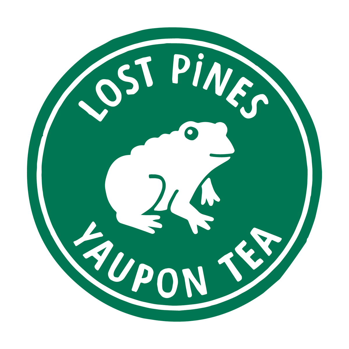Lost Pines Yaupon Toad Sticker – Lost Pines Yaupon Tea